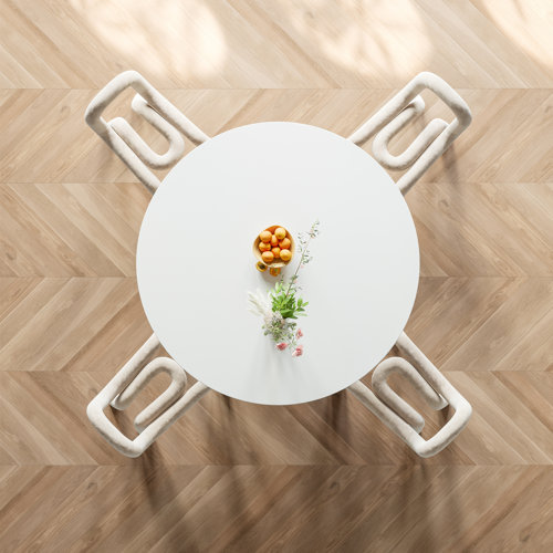 Orren Ellis Tomijs Round Solid Wood Base Dining Table | Wayfair