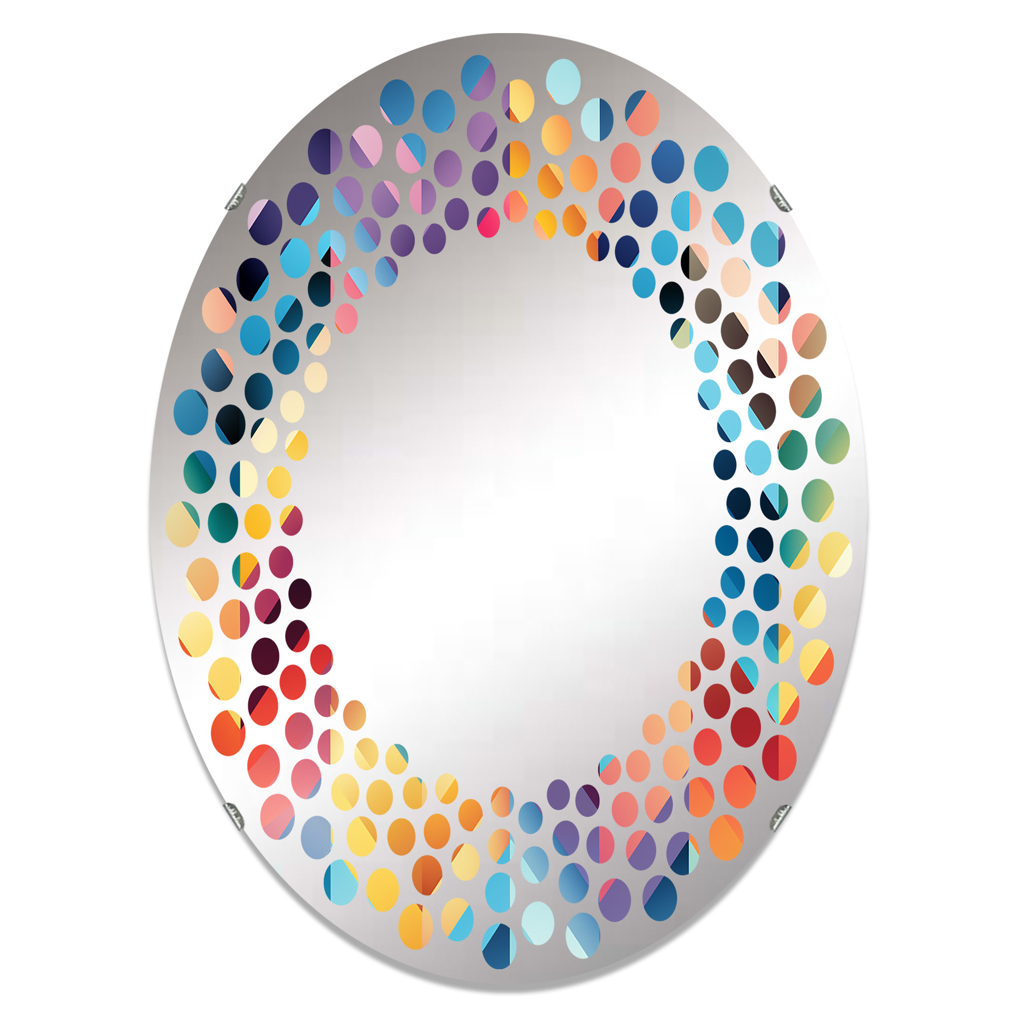 Design Art Cultural Diversity Mosaic Chevron Pattern - Polka Dot Wall ...