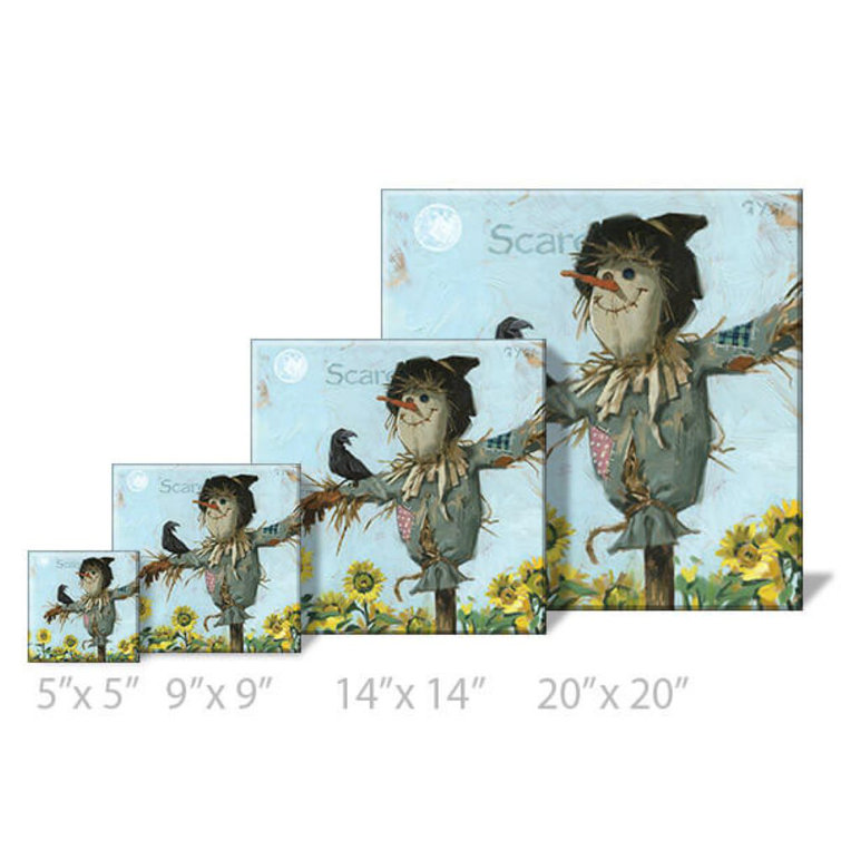 Darren Gygi Home Collection Sunflower Scarecrow On Canvas by Darren ...