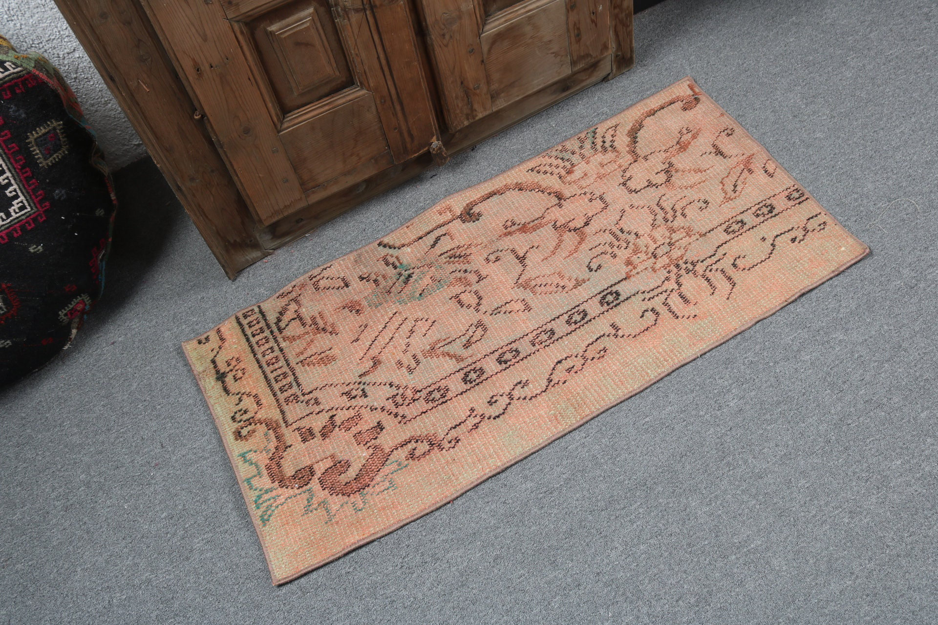Dakota Fields Vintage Turkish Door Mat in Soft Pastel hues with ...