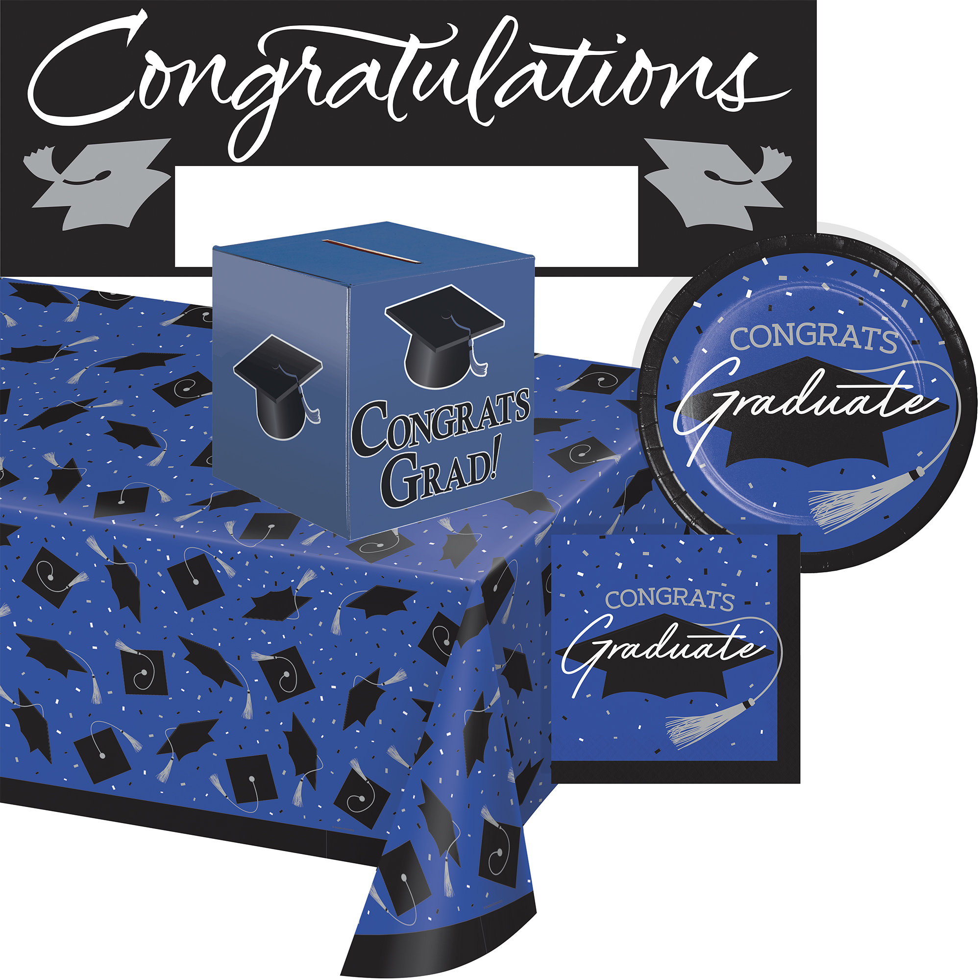 Creative Converting Graduation Party Kit Choose Colour, Serves 18 ...