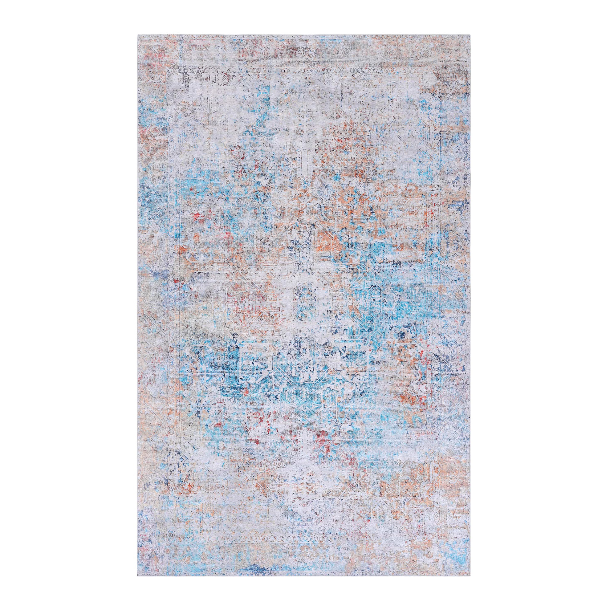 Bungalow Rose Area Rug, Yellow Washable Rug (Yellow) | Wayfair