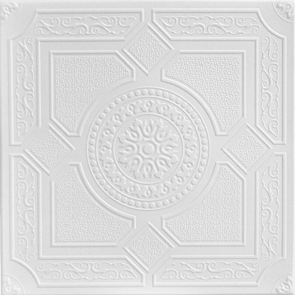 A La Maison Ceilings Kensington Gardens 1.6 ft. x 1.6 ft. Polystyrene ...