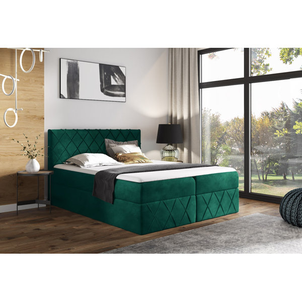 Wade Logan Boxspringbett Lauder mit Topper und Bettkasten & Bewertungen ...