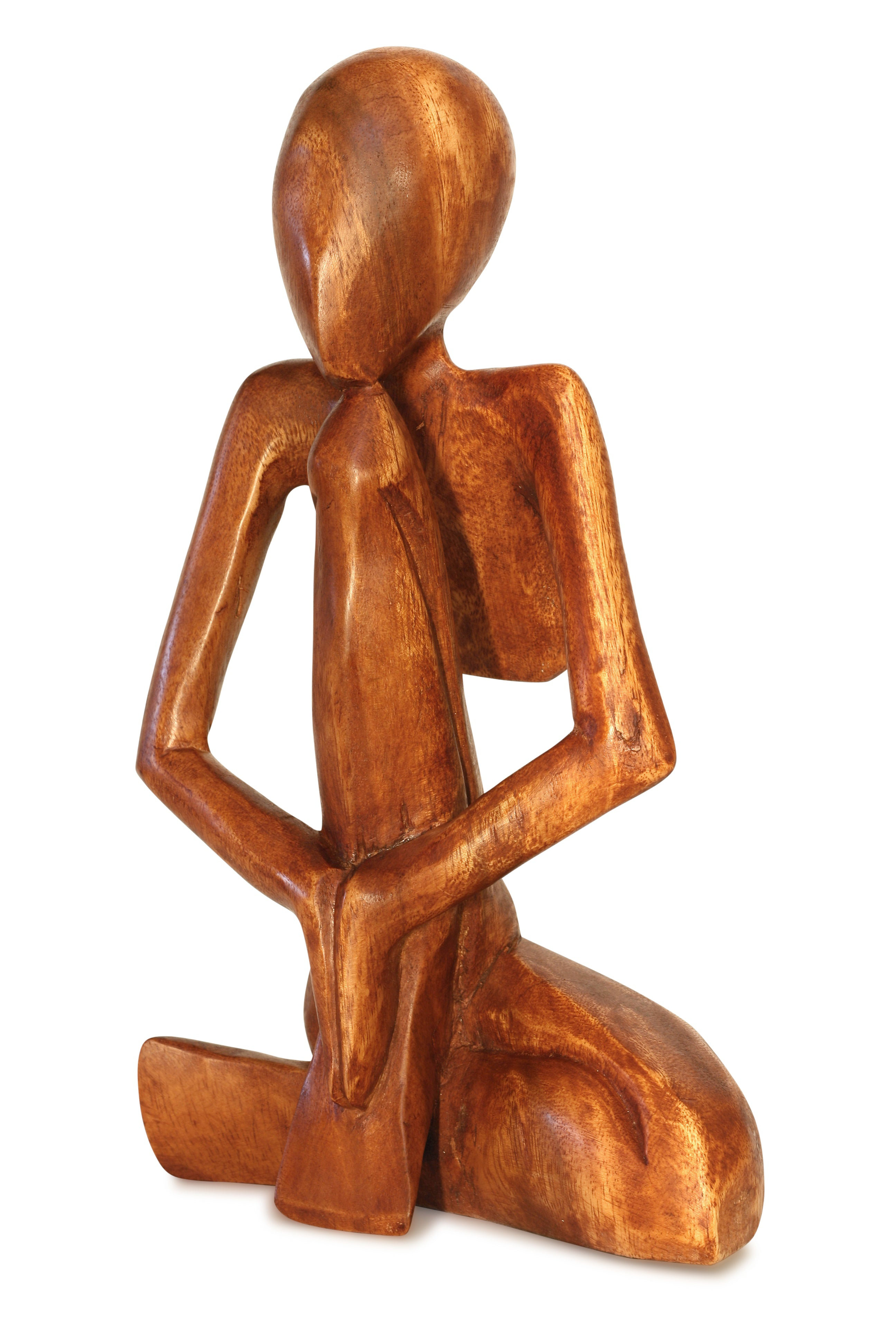 Ivy Bronx Heidamos 12 Abstract Sculpture Wooden Handmade Handcrafted ...