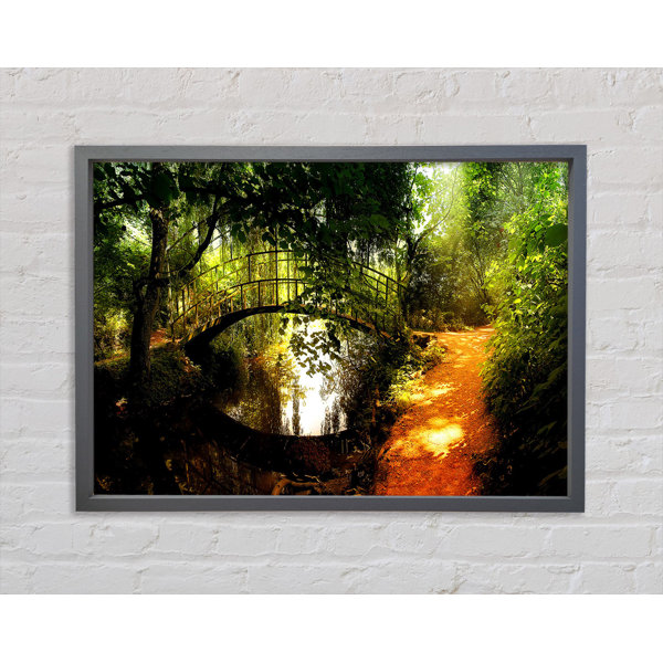Union Rustic Arched Bridge Reflections - Single Picture Frame Art ...