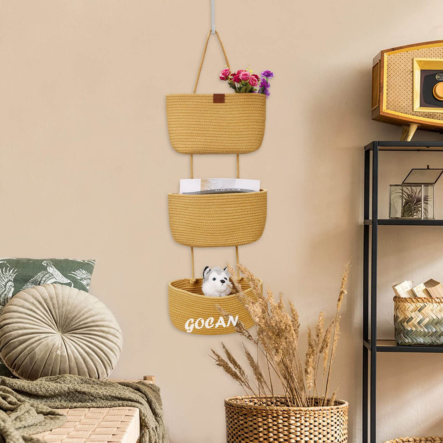 PET SUPPLY PLUS INC Hanging Storage Baskets Over The Door Hanging ...