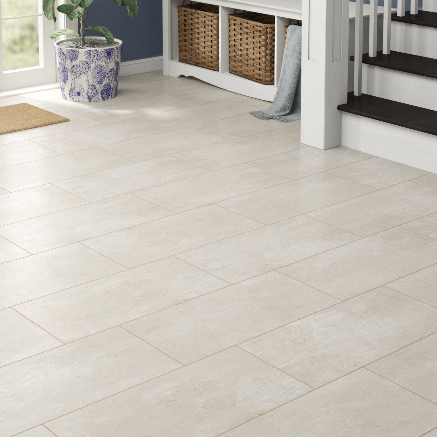 Bedrosians Simply Modern 12" x 24" Porcelain Concrete Look Wall & Floor ...