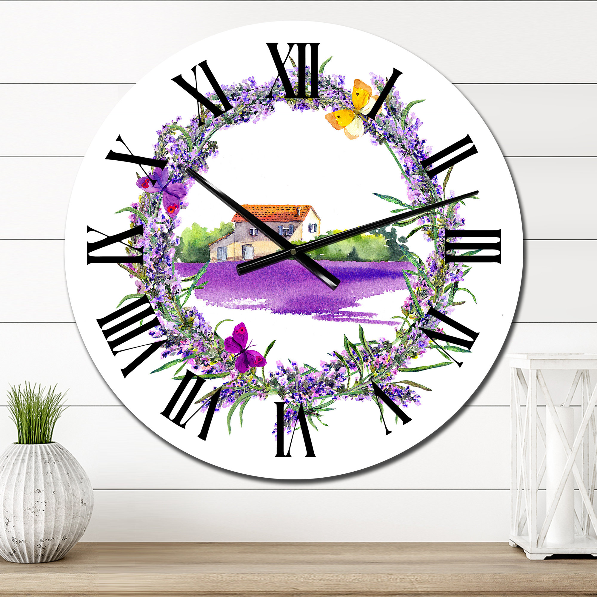 East Urban Home Rural Farm Provencal House and Lavender Field - Country ...