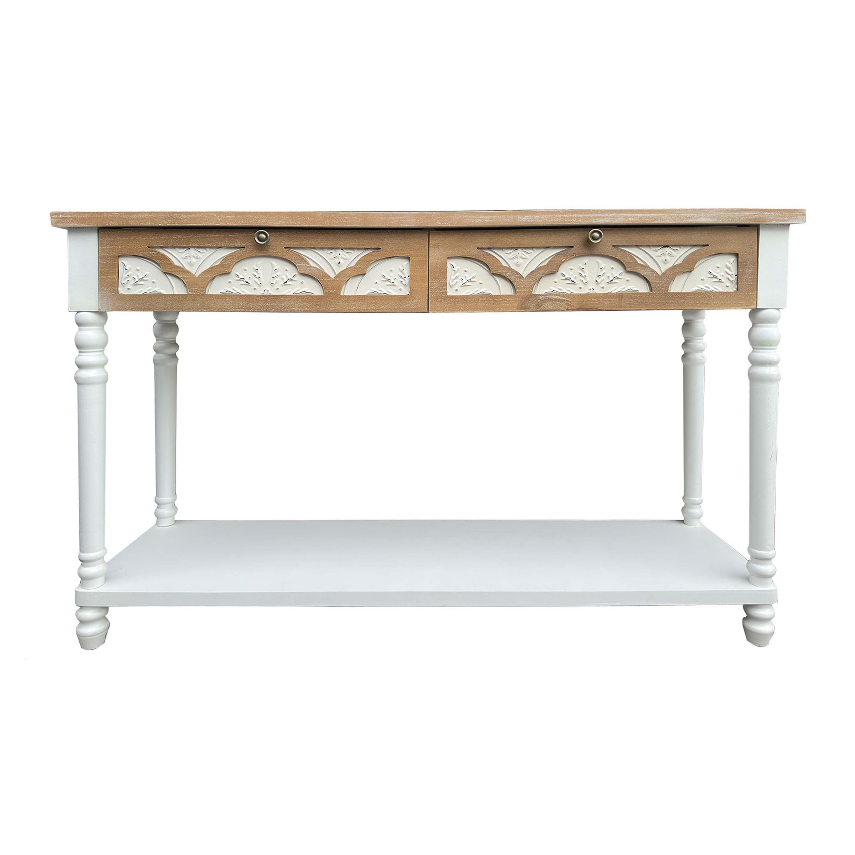 One Allium Way® 48 inch Long Console Table with 4 Drawers and 1 Bottom ...