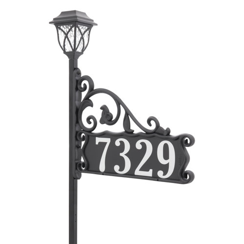 Address America Boardwalk Double-Sided Reflective Lawn Address Sign ...