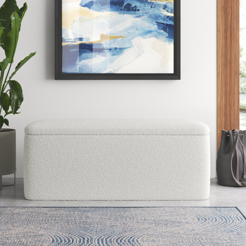 Upholstered White Storage Benches You'll Love | Wayfair