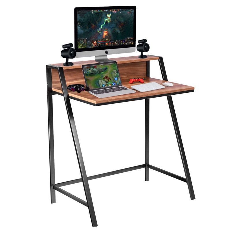 17 Stories Julio 2 Tier Computer Desk & Reviews | Wayfair