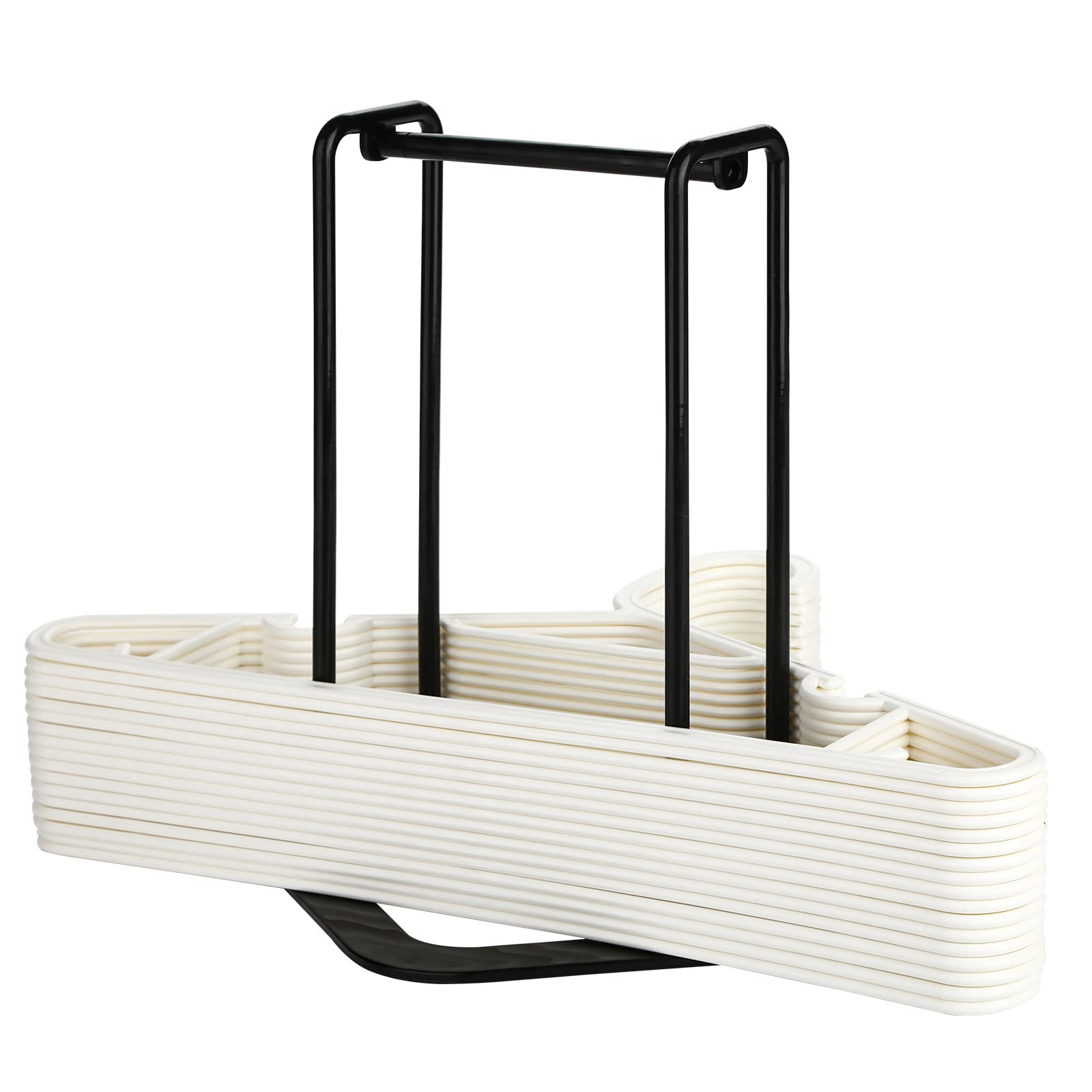 Rebrilliant Hanger Storage Rack, Portable Hanger Organizer Rack, Hanger ...