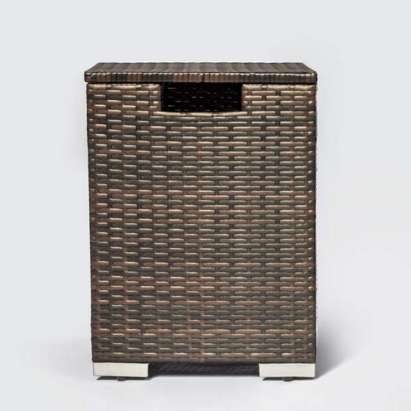 Latitude Run® Rattan Propane Tank Cover Gas Bottle Cover Outdoor Wicker ...