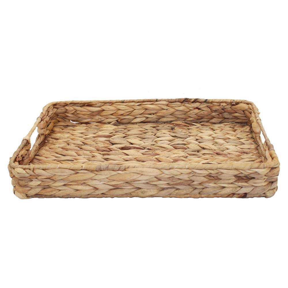 Bayou Breeze Straw Tray, Straw Fruit Or Tea Storage Box, Handicraft ...