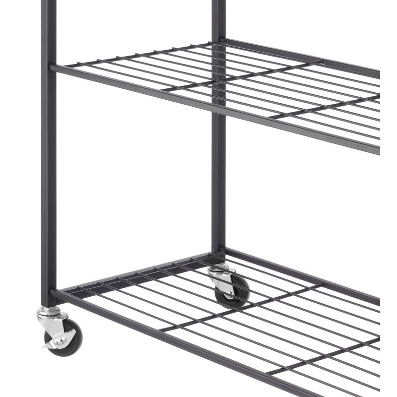 17 Stories 4-Tier Rolling Storage Shelves | Wayfair