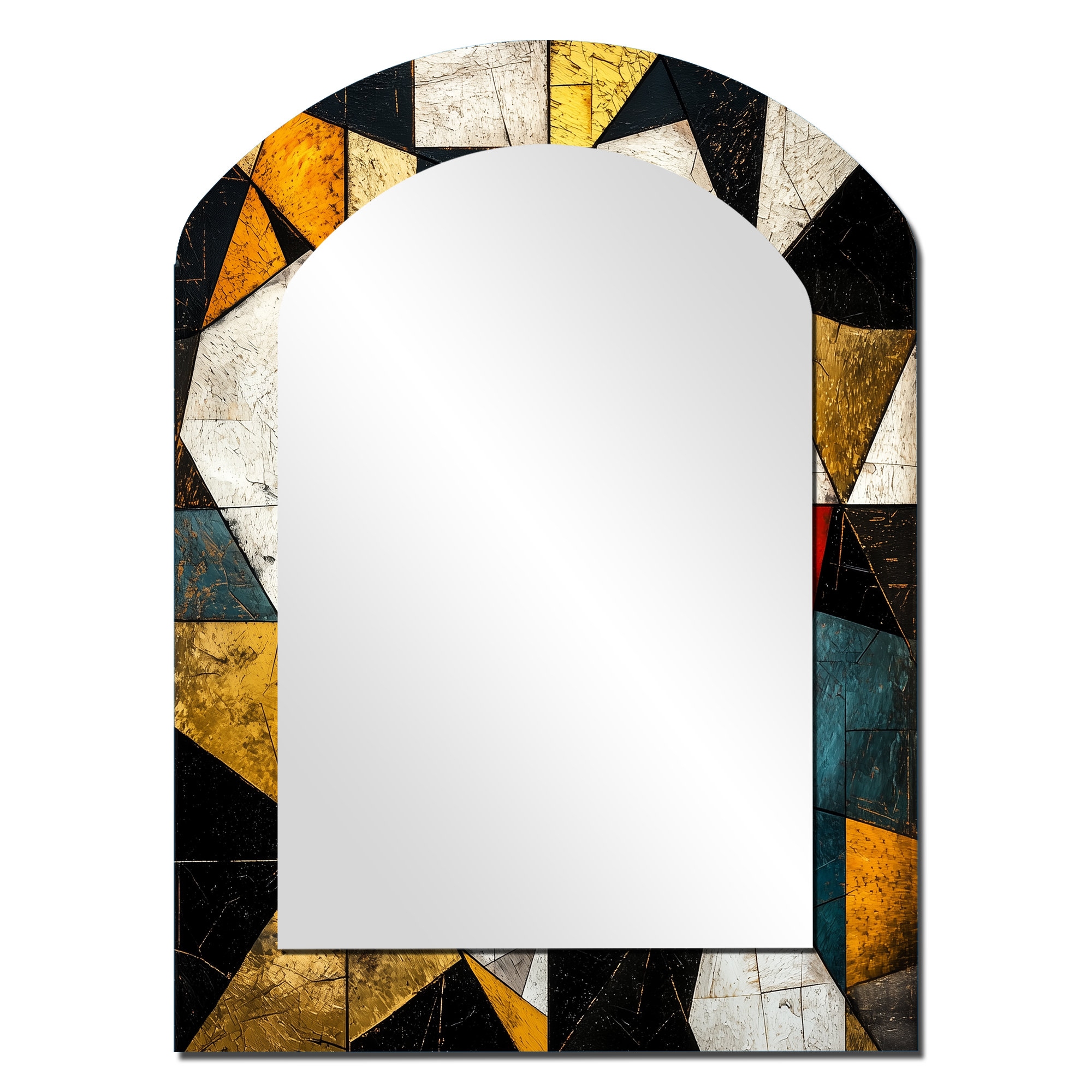 Ivy Bronx Black Yellow Fragmentation Abstract Shapes III - Abstract ...