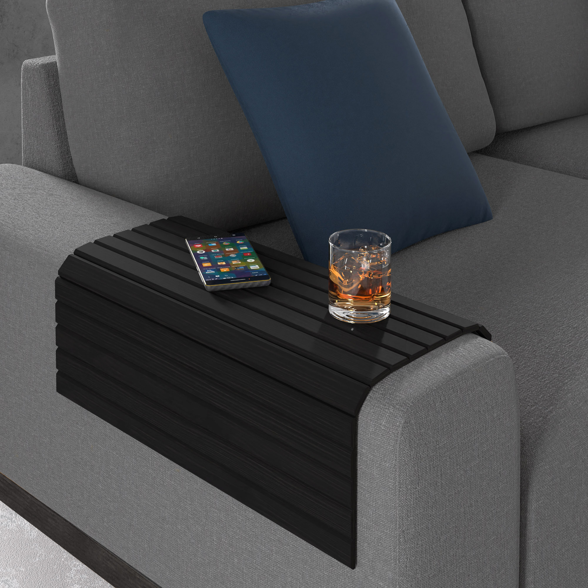 Homlando Sofa Couch Arm Table | Wayfair