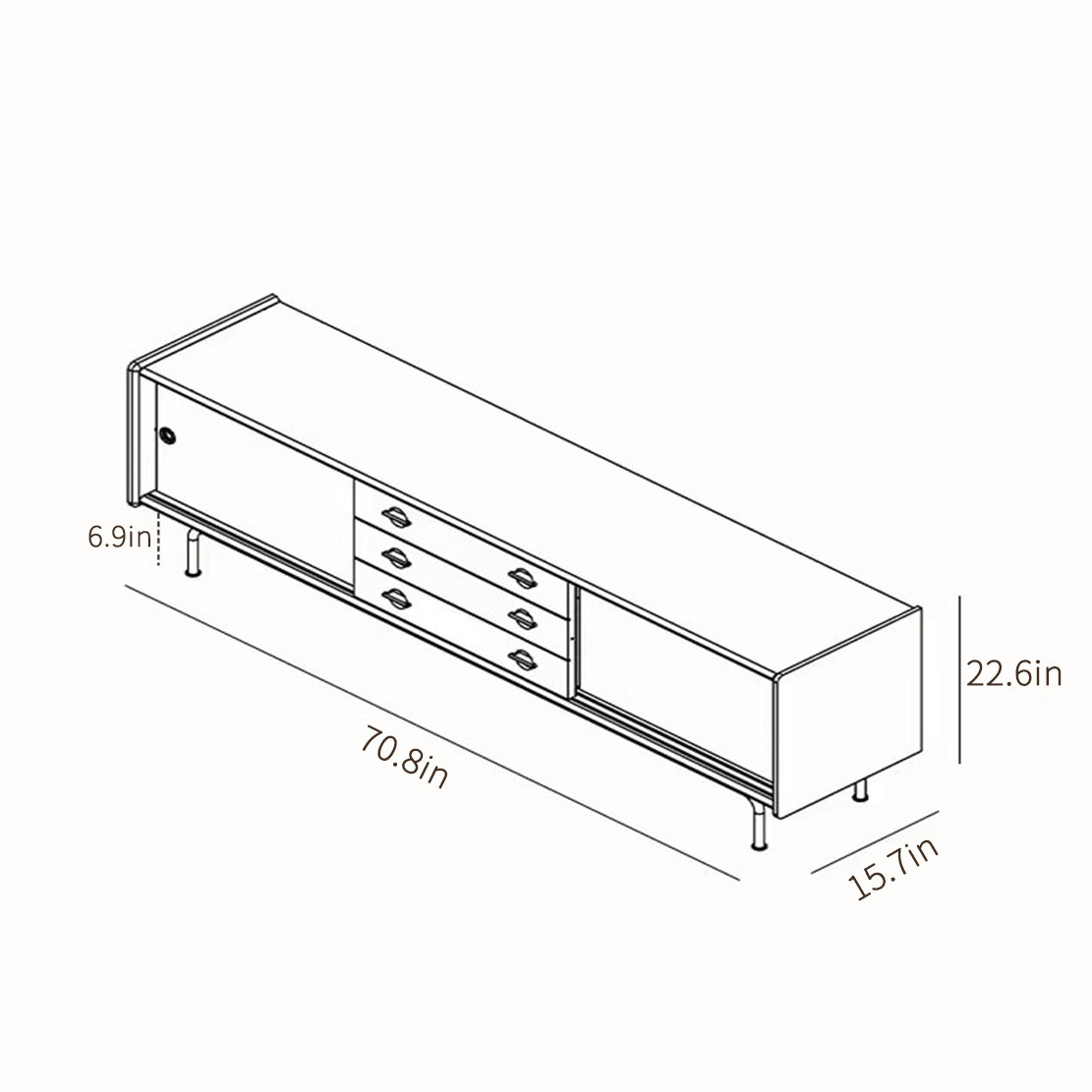 Hokku Designs Retro simple home TV cabinet | Wayfair