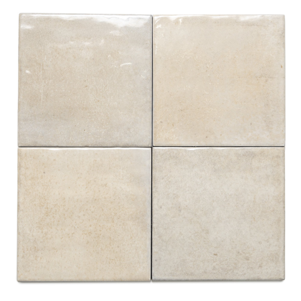 The Tile Life Vela 4" x 4" Glossy Porcelain Wall Tile | Wayfair