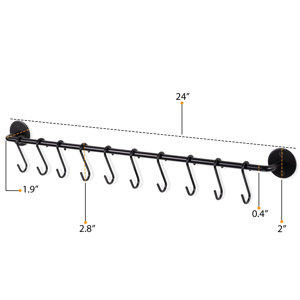 Prep & Savour Wall Mounted Pot Rack & Reviews | Wayfair