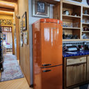 Unique Classic Retro 24 In 12 Cu.ft Bottom Mount Fridge Auto Defrost ...