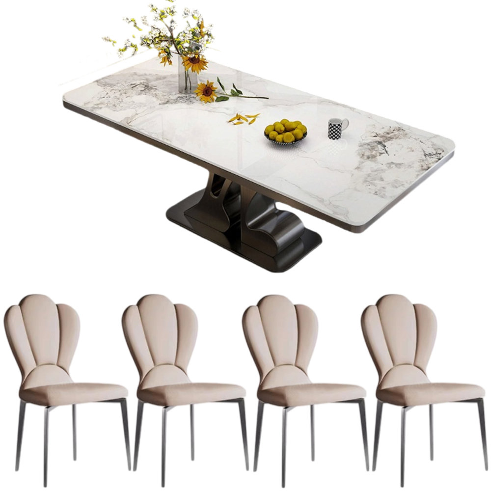 Elamer Light luxury high-end dining table sets | Wayfair