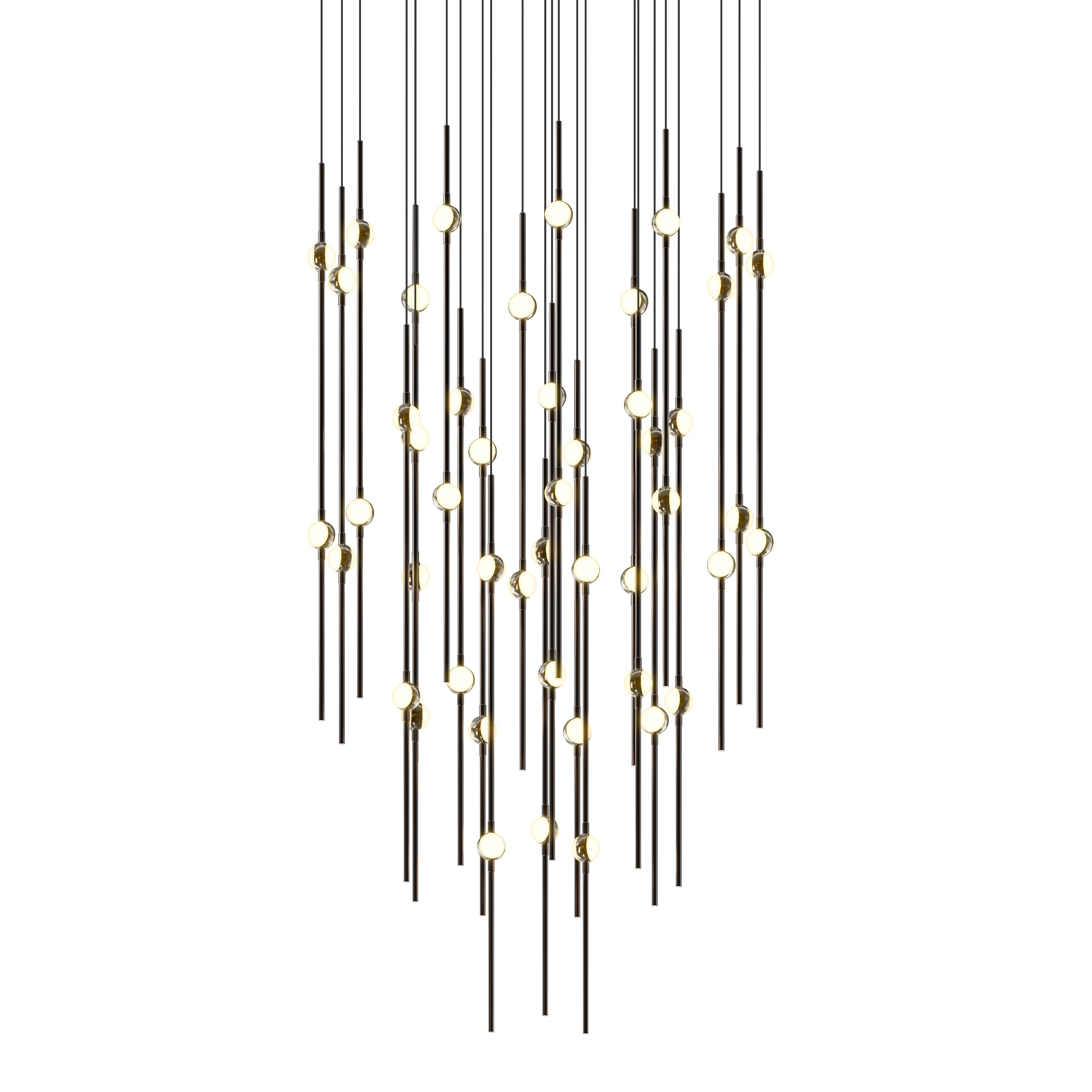 SONNEMAN Constellation - Aries 25" Round LED Pendant - Espresso Black ...