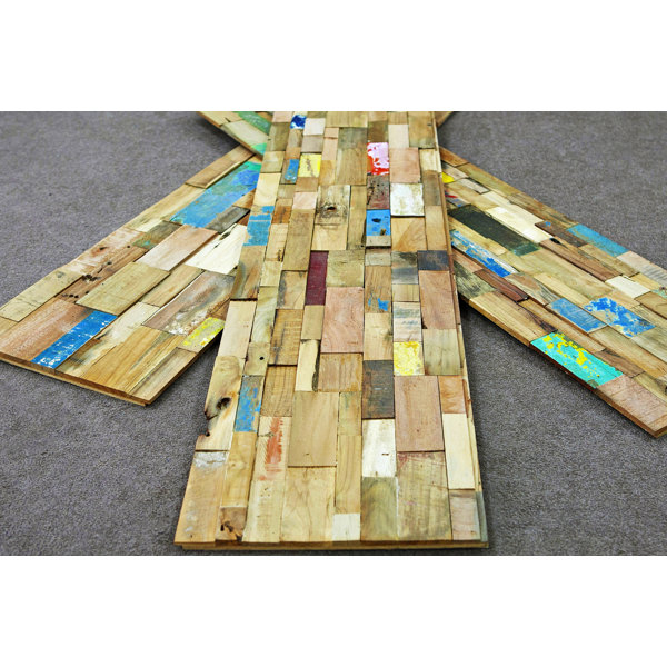 Java Creations Matrix Reclaimed Engineered Wood Wall Paneling in Brown ...