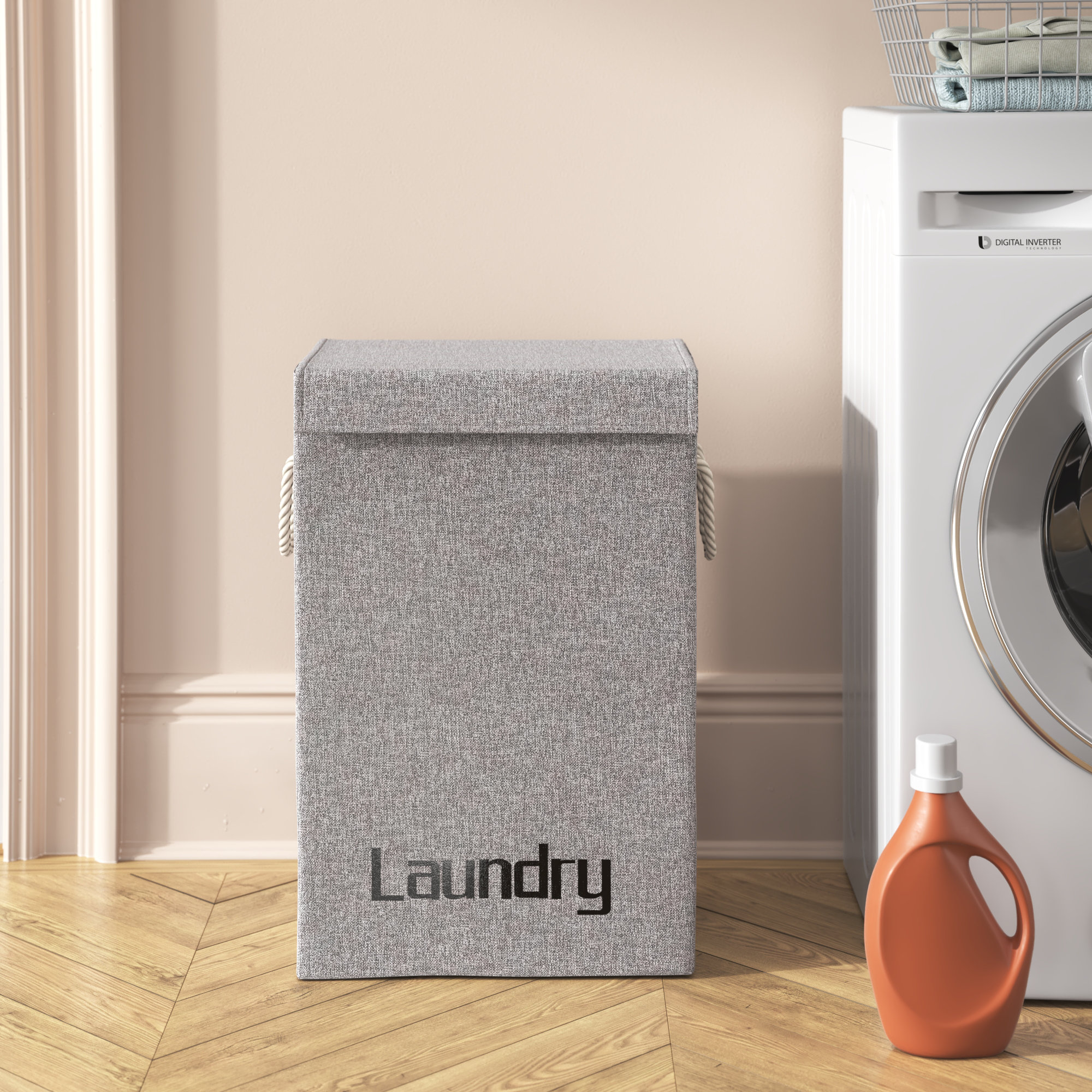 Mercury Row Fabric Laundry Bin with Handles & Reviews | Wayfair.co.uk