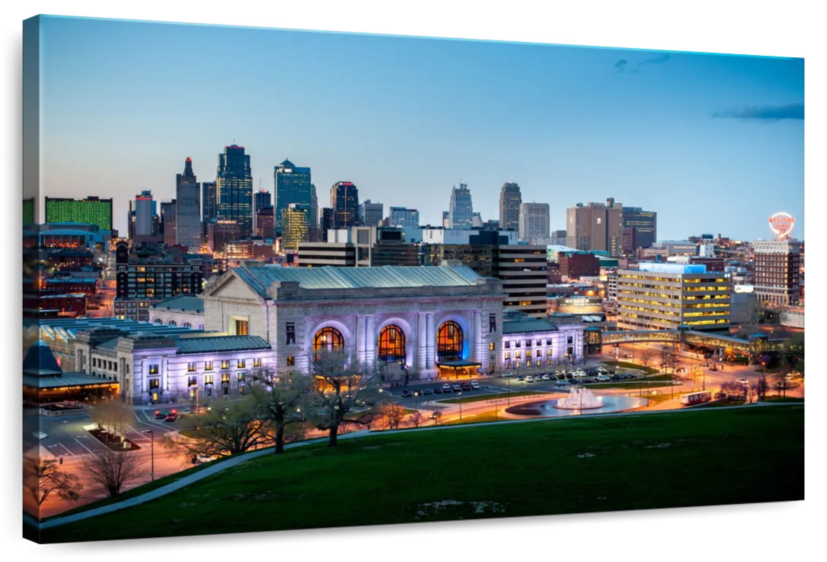 Ebern Designs Ravi Kansas City Night Skyline | Wayfair