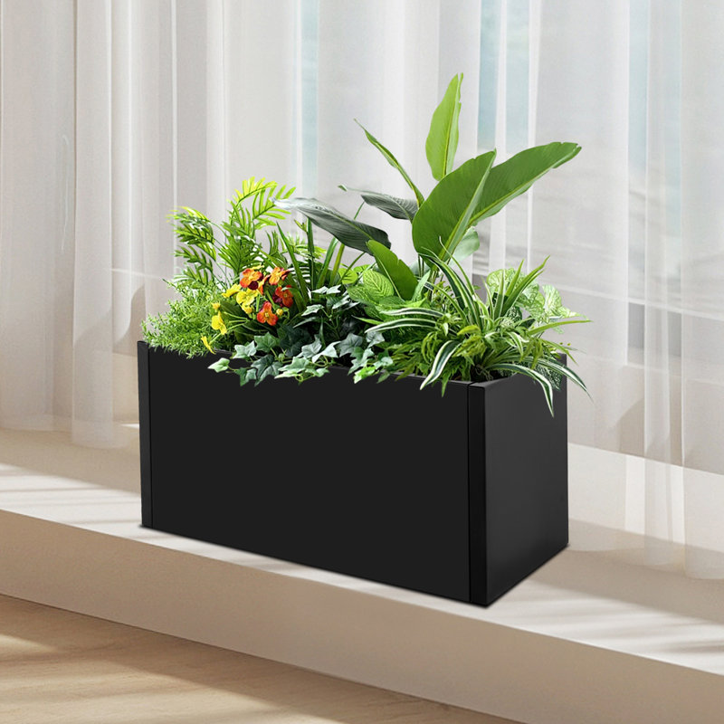 Ebern Designs Jayah Metal Planter Box | Wayfair