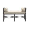 SE Brands Camden Outdoor Aluminum Garden Bench with Cushions & Reviews ...