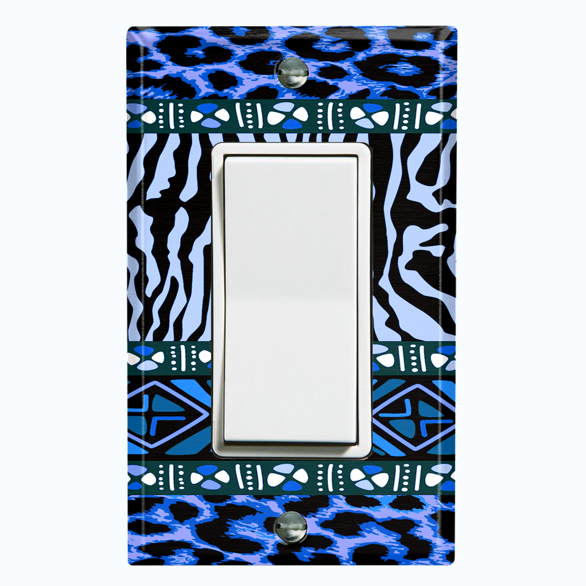 WorldAcc Metal Light Switch Plate Outlet Cover (Safari Pattern African ...