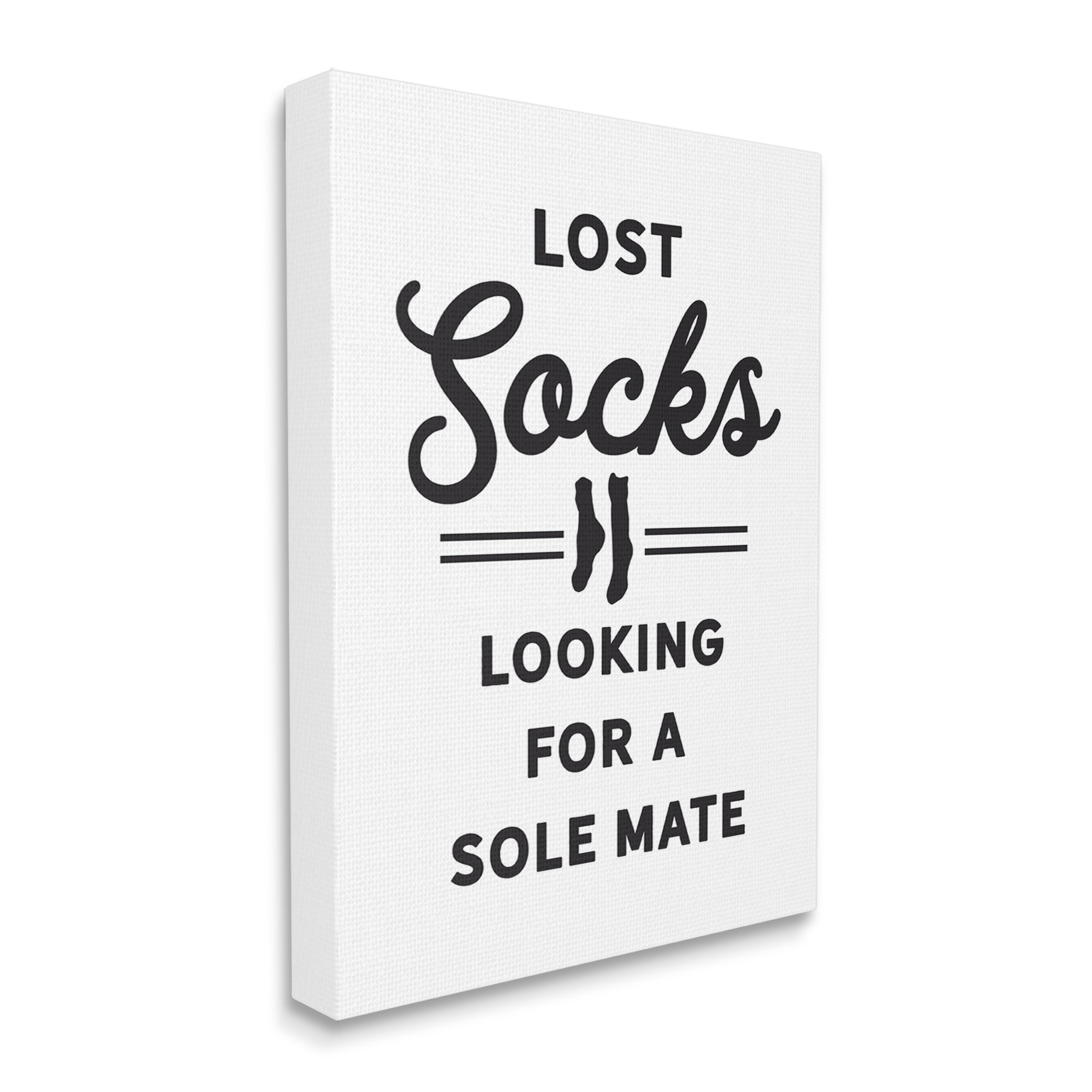 Stupell Industries Lost Sock Soul Mate Laundry Room Saying by Lettered ...