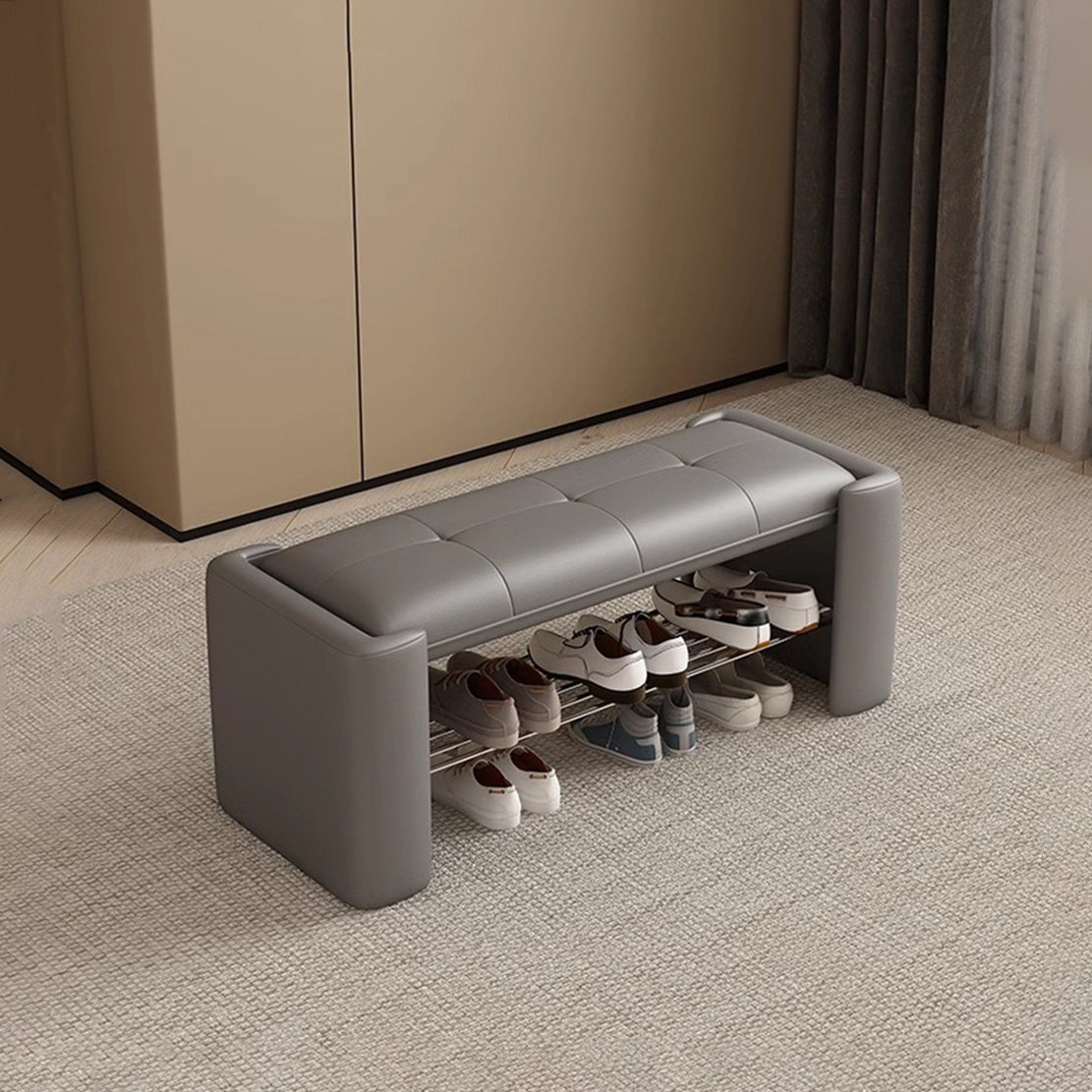 Creative bed end stool Multi-functional environmental shoe stool | Wayfair