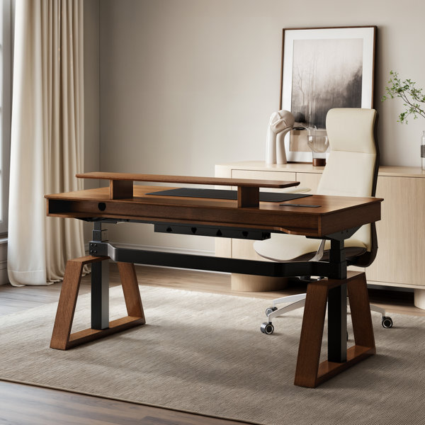 Eureka Ergonomic Modern Home Office Desk & Chair Set – Goldie Standing ...