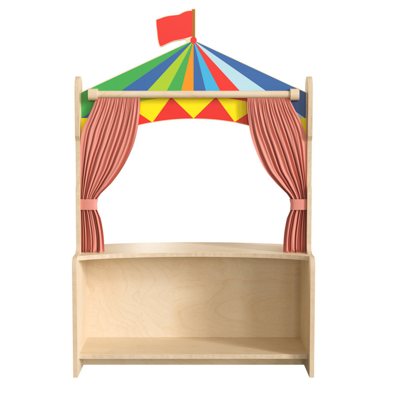 Bright Beginnings Commercial Wooden Puppet Theater with Magnetic ...
