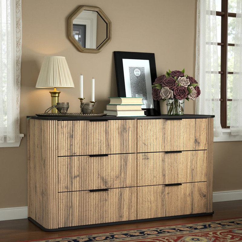 Loon Peak® ??6-Drawer MDF Storage Cabinet Accent Chest – Modern ...