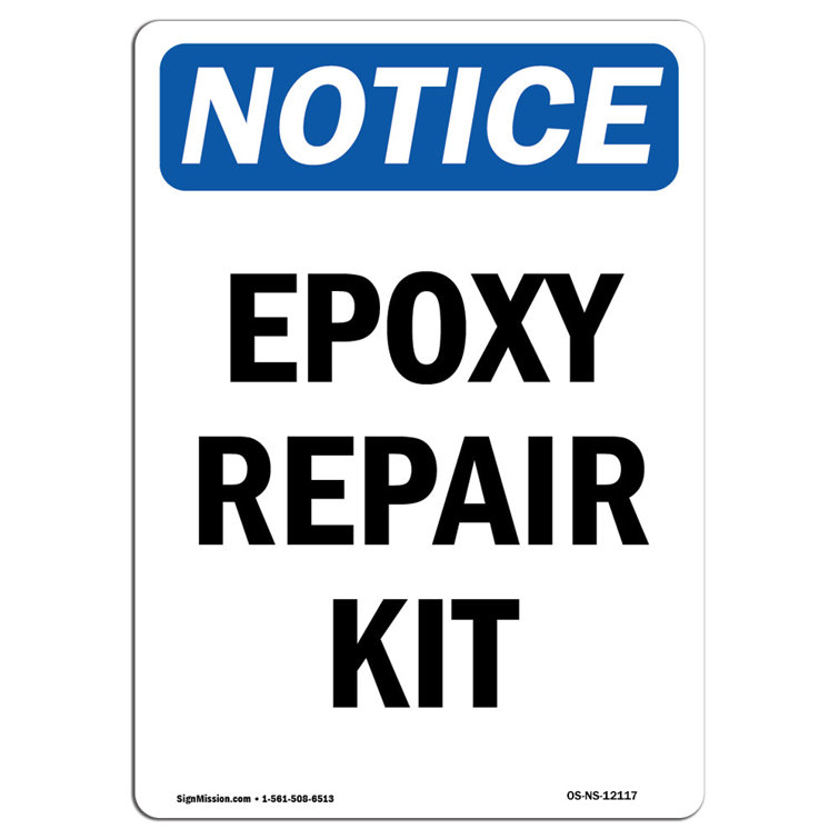 SignMission Epoxy Repair Kit Sign | Wayfair