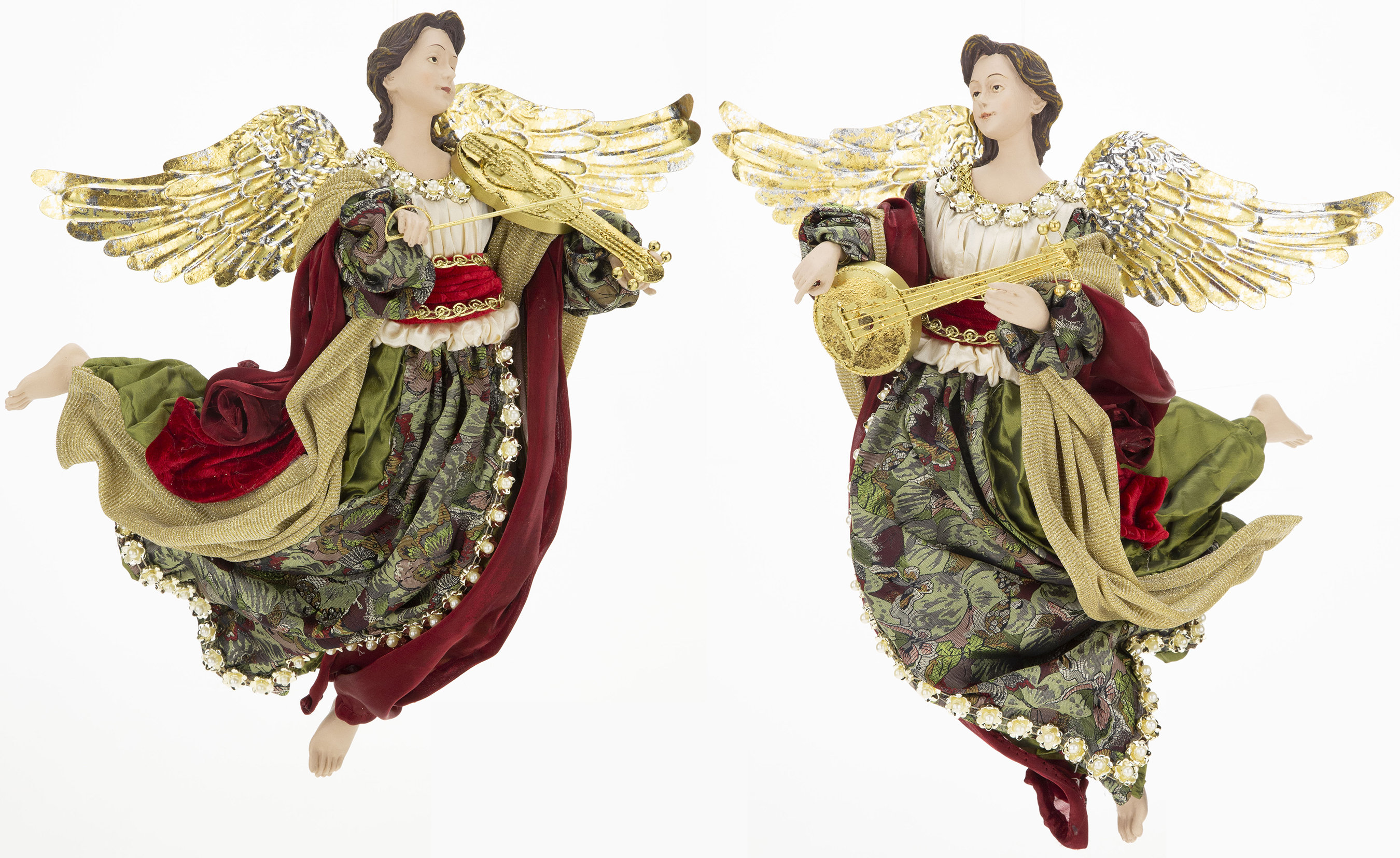 Mark Roberts Flying Angel With Instrument - 16 Inches Set Of 2 | Perigold
