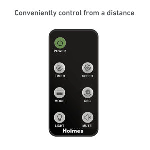 Holmes 42" Oscillating Digital Tower Fan with Built-In Multi-Color ...