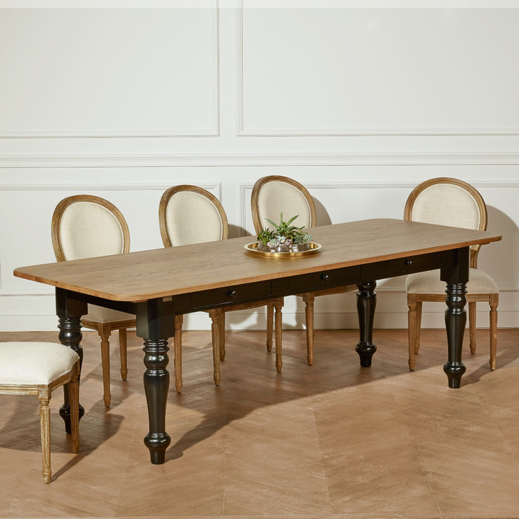 Robin Interiors ALEXIS Black Leg Oak Dining Table for 8 by Robin ...