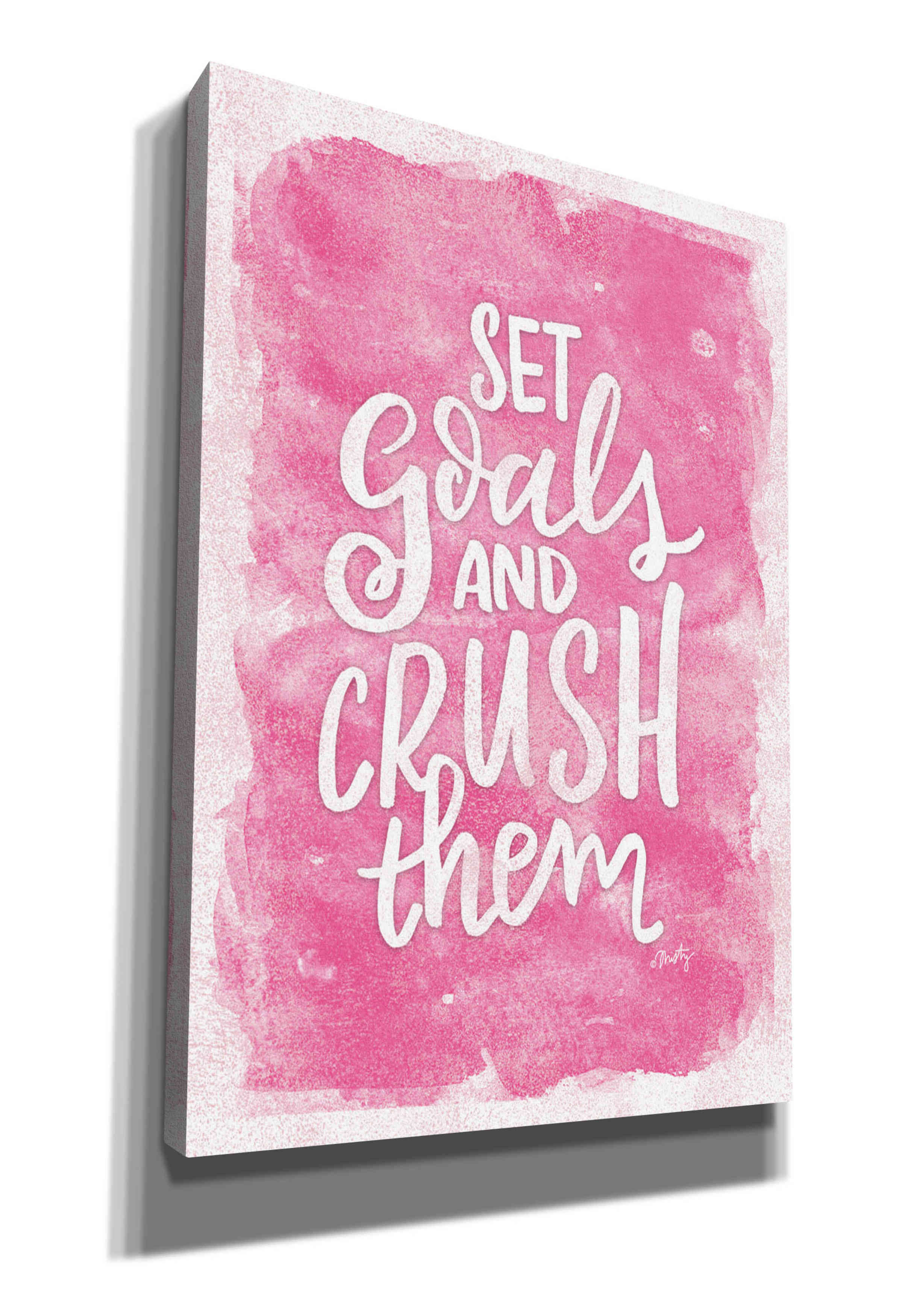 Trinx Set Goals and Crush Them by Misty Michelle - Wrapped Canvas ...