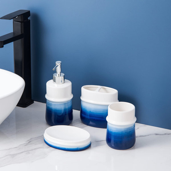 Dovecove Machin Ceramic / Porcelain Bathroom Accessory Set | Wayfair