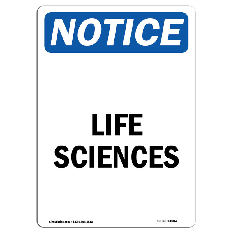 SignMission Life Sciences Sign | Wayfair