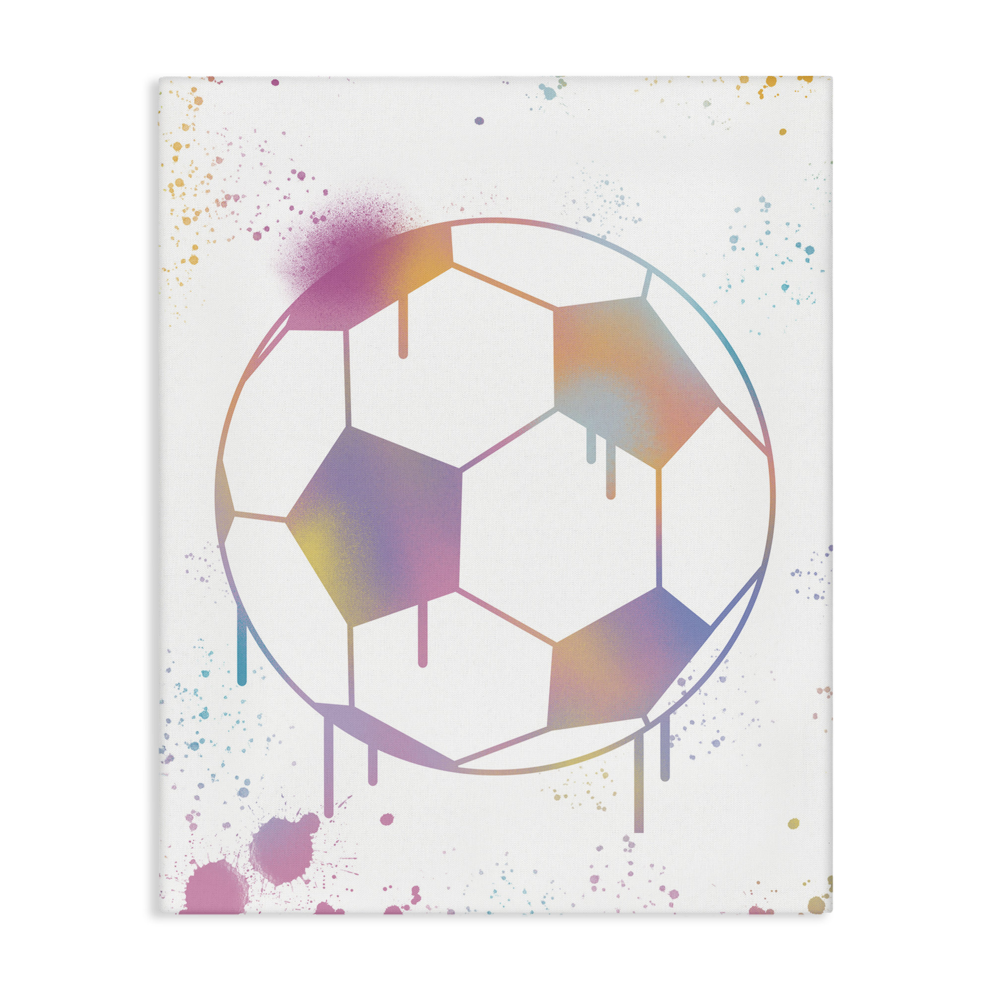 Orren Ellis Graffiti Soccer Ball Drip Canvas, design by Marcus Prime ...