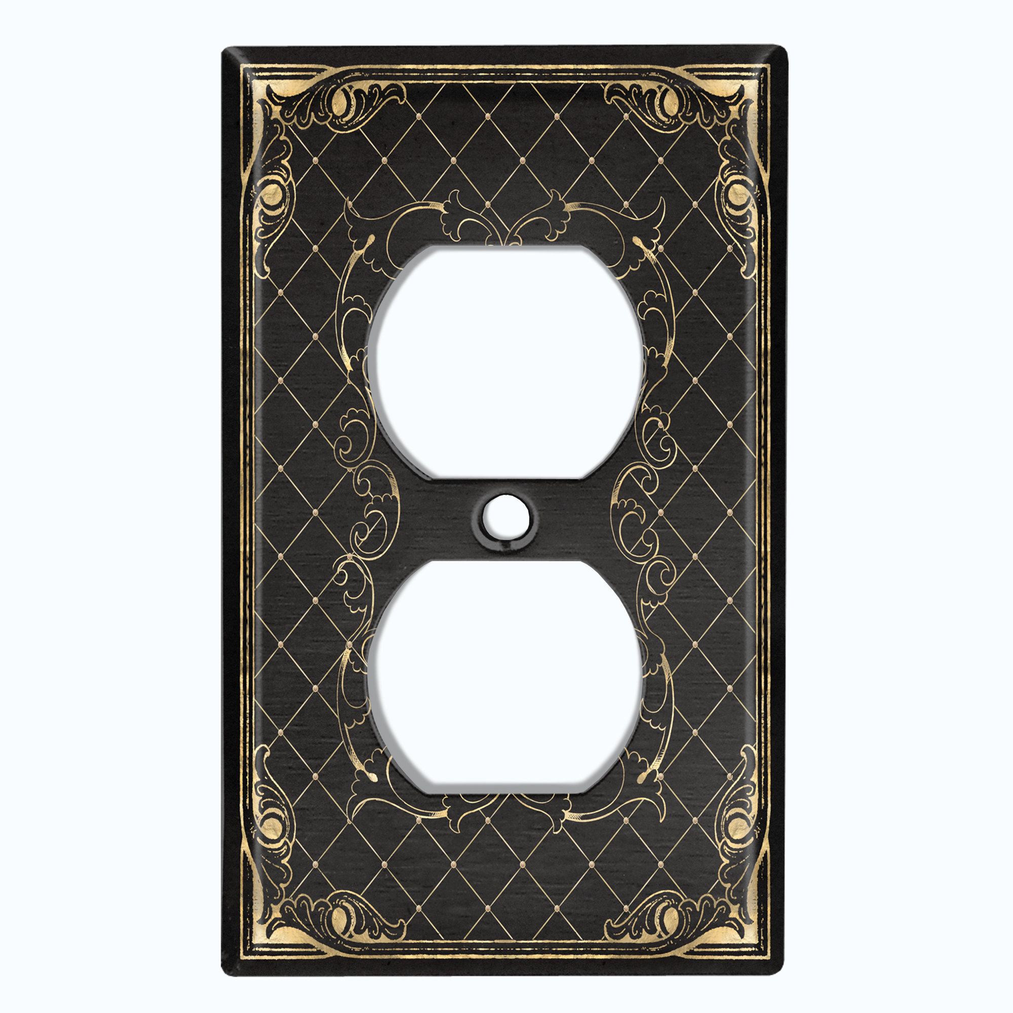 WorldAcc French Victorian 1-Gang Duplex Outlet Wall Plate | Wayfair