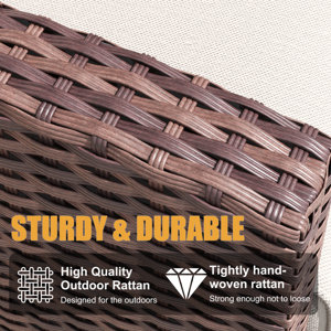 Lark Manor™ Lark Manor 6 Pieces Patio Furniture Set with Swivel Chairs ...